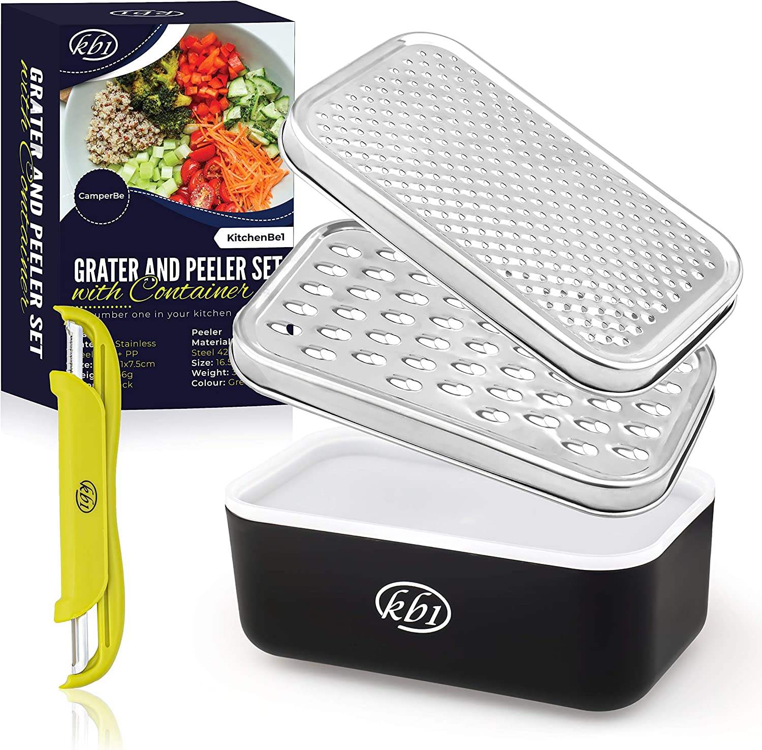 Cheese Grater with Container - Pete Loves Salads